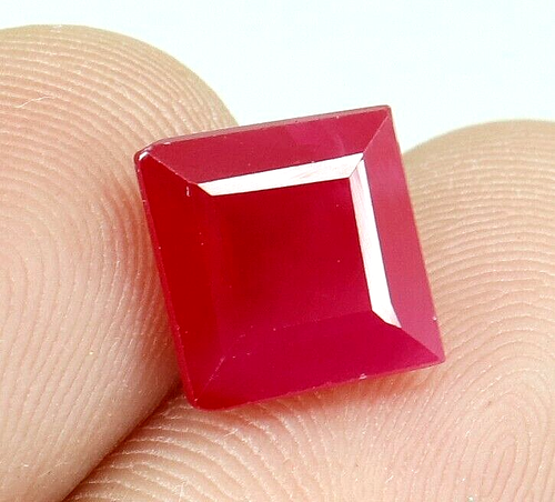 Natural Opaque Ruby Blood Red Africa Radiant Certified Loose Gemstone 4 ...