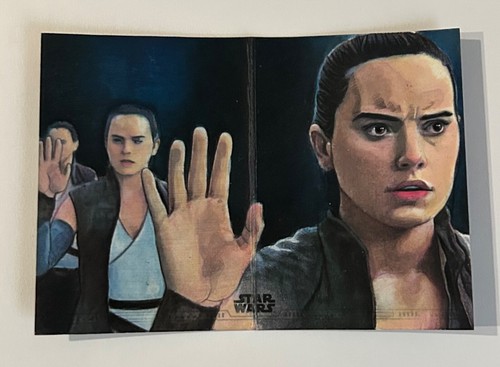REY 2020 Topps Women of Star Wars WoSW PANORAMIC Sketch By Carlos ...