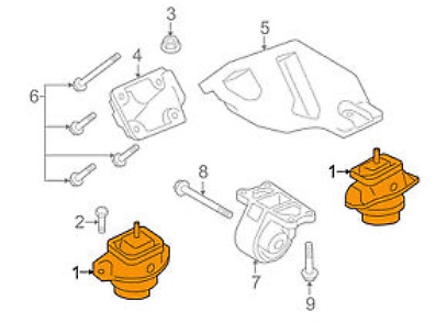 LAND ROVER DISCOVERY L319 Engine Mount KKB500770 NEW GENUINE | eBay