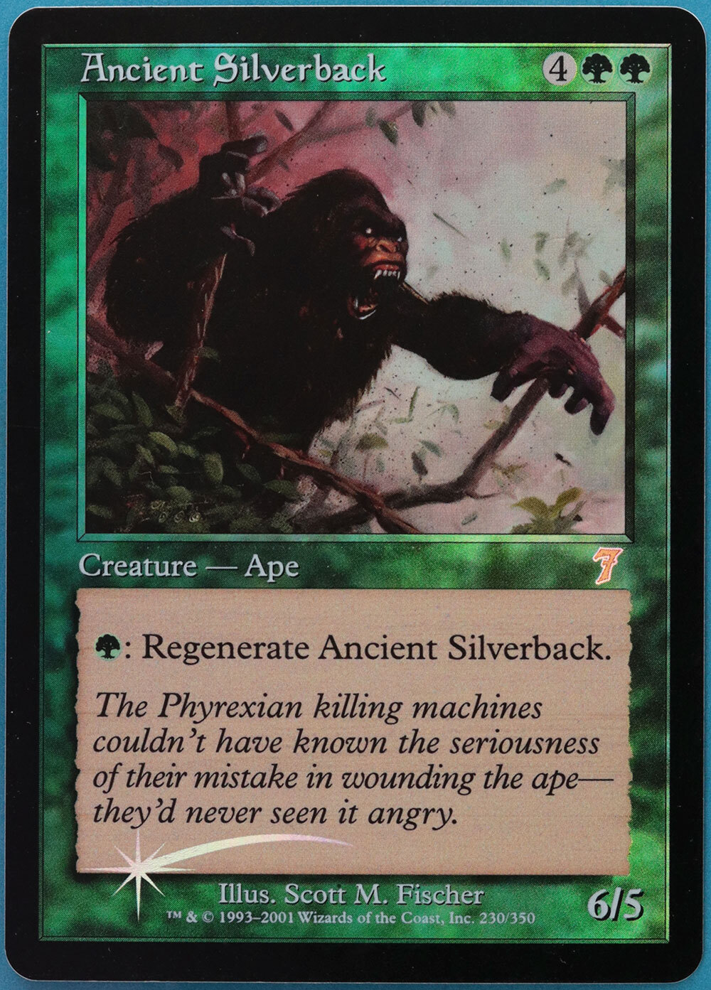 Ancient Silverback FOIL 7th Edition NM Green Rare MTG CARD (ID# 444330 ...