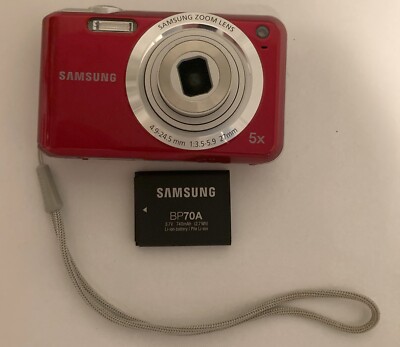Samsung SL50 Digital Camera 10.2 Megapixels RED-NOT TESTED | eBay