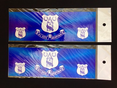 EVERTON FC Stickers 7cm X21cm For Car/Window /Home Use.2 Pieces In One ...