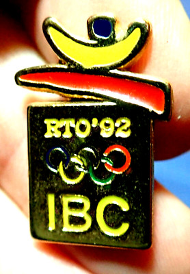RARE IBC INTL BROADCASTING CENTER RTO MEDIA BARCELONA OLYMPIC PIN 2024 ...