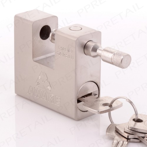 74mm HARDENED SOLID STEEL Shutter Padlock High Security Warehouse ...
