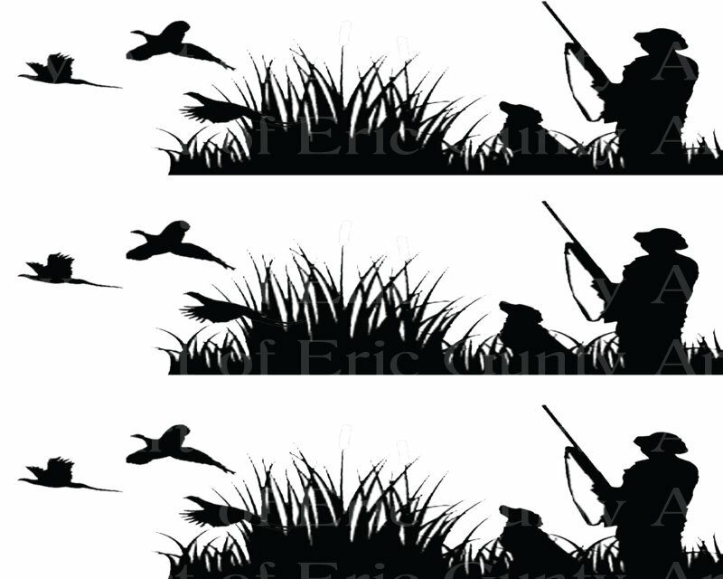 Duck Hunting Silhouette Cake