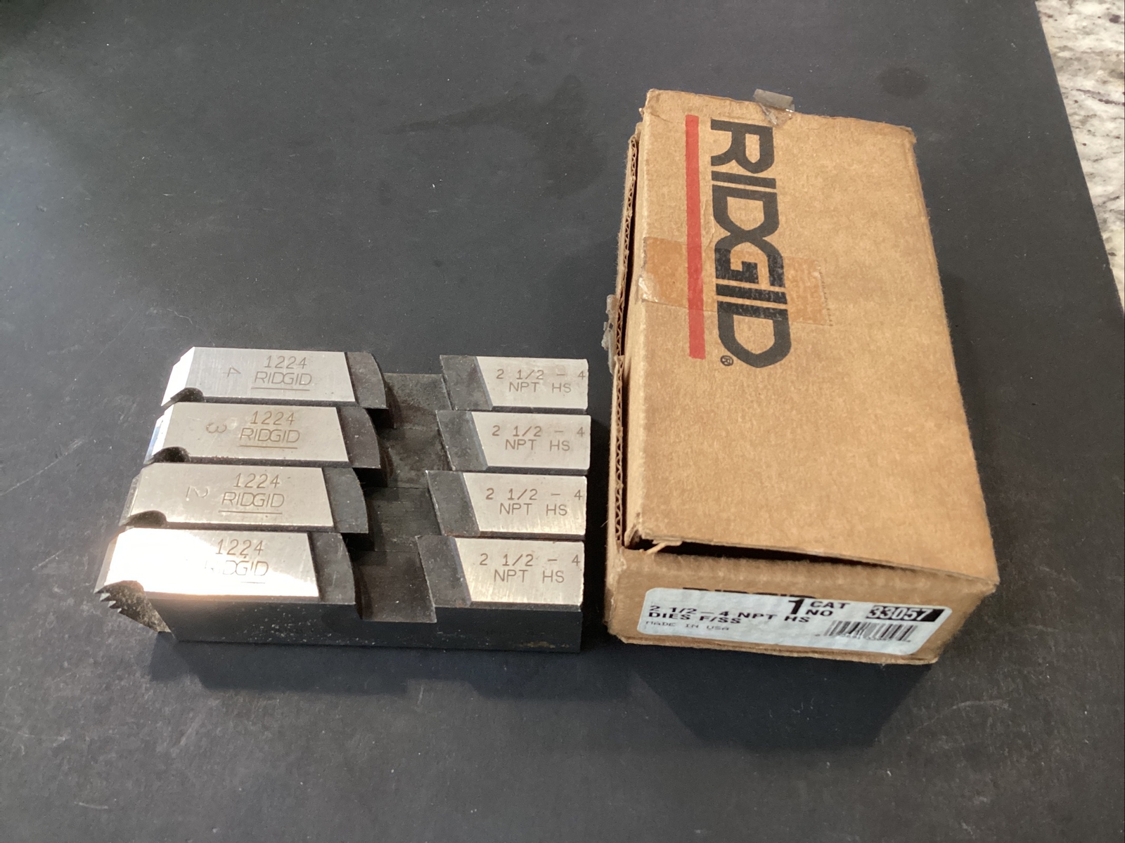 RIDGID 33057 - 2-1/2"-4" NPT Threading Dies for Stainless Steel, 1224 ...