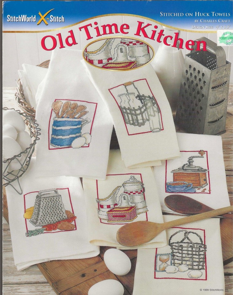 Lot of 2 StitchWorld X-stitch Cross Stitch Incredible Edibles Old ...