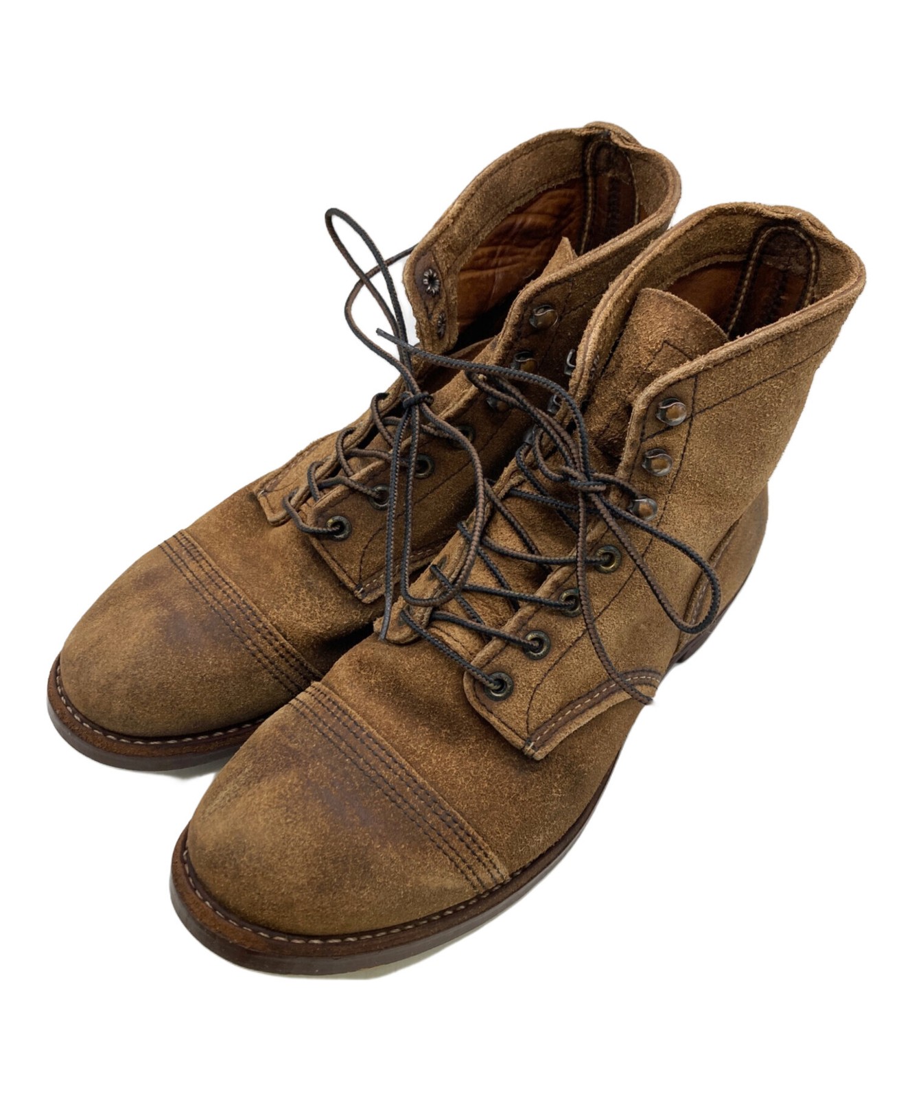 RedWing Boots 4581 Iron Ranger Work Boots Seude Brown… - Gem