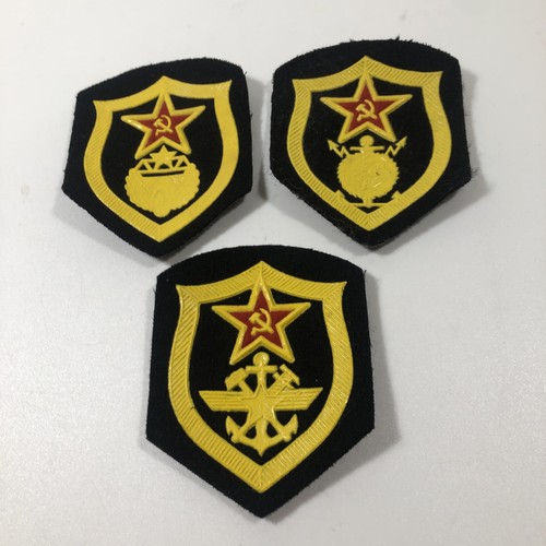 Lot of 3 Vintage USSR Soviet Russian Red Army Military Patches Sew On ...