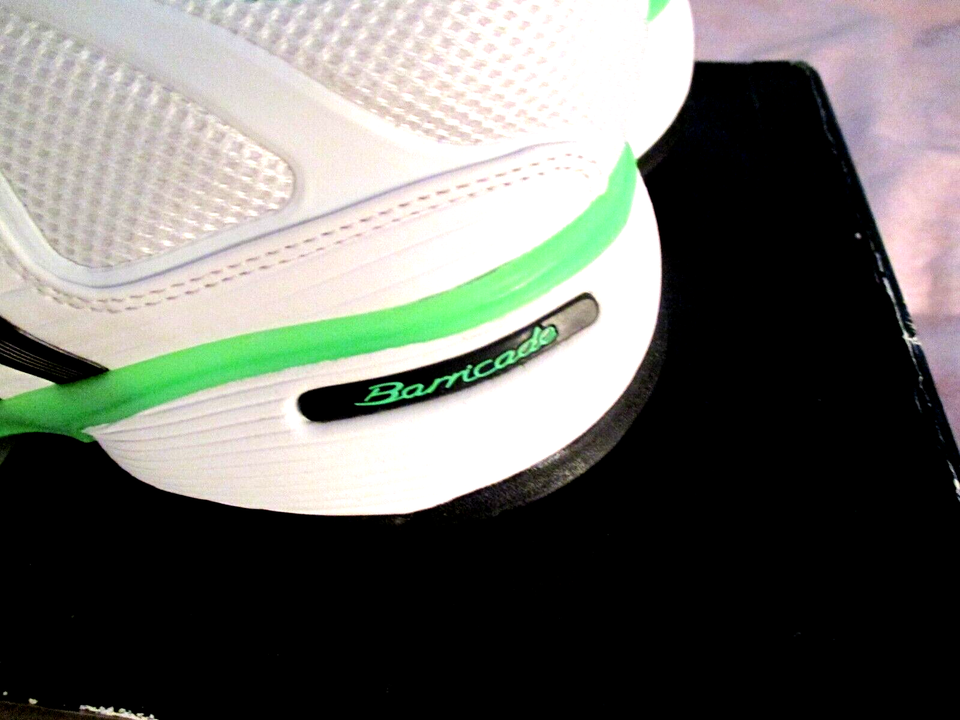 ADIDAS BARRICADE V TENNIS SHOES MEN 10 1/2 NEW IN BOX WHITE W BLACK W ...
