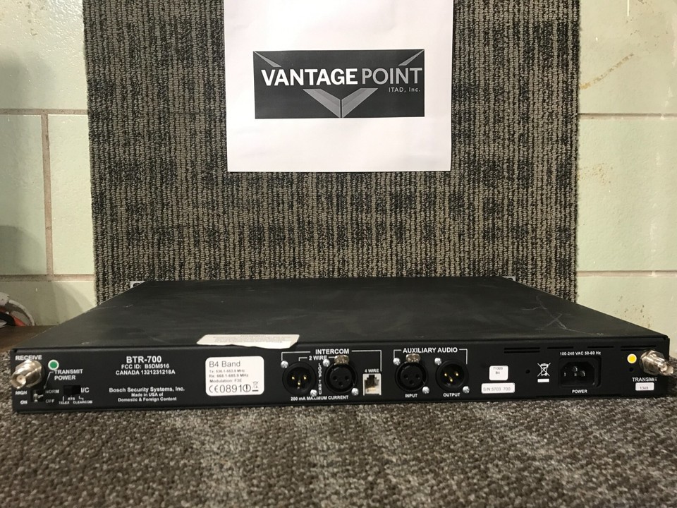 RadioCom (Telex) BTR-700 Single-Channel VHF Wireless Intercom Station Parts Only | eBay