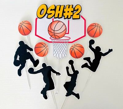 Personalized Basketball Sports Theme Cake Topper | eBay