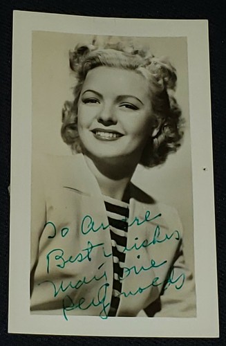 1945 - MARJORIE REYNOLDS - MOVIE STAR /ACTRESS - AUTOGRAPH - PHOTO ...