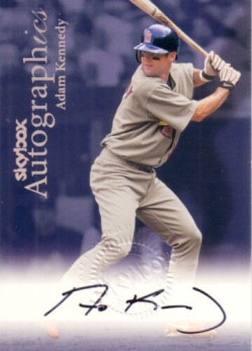 Adam Kennedy certified autograph signed Cardinals 2000 SkyBox ...
