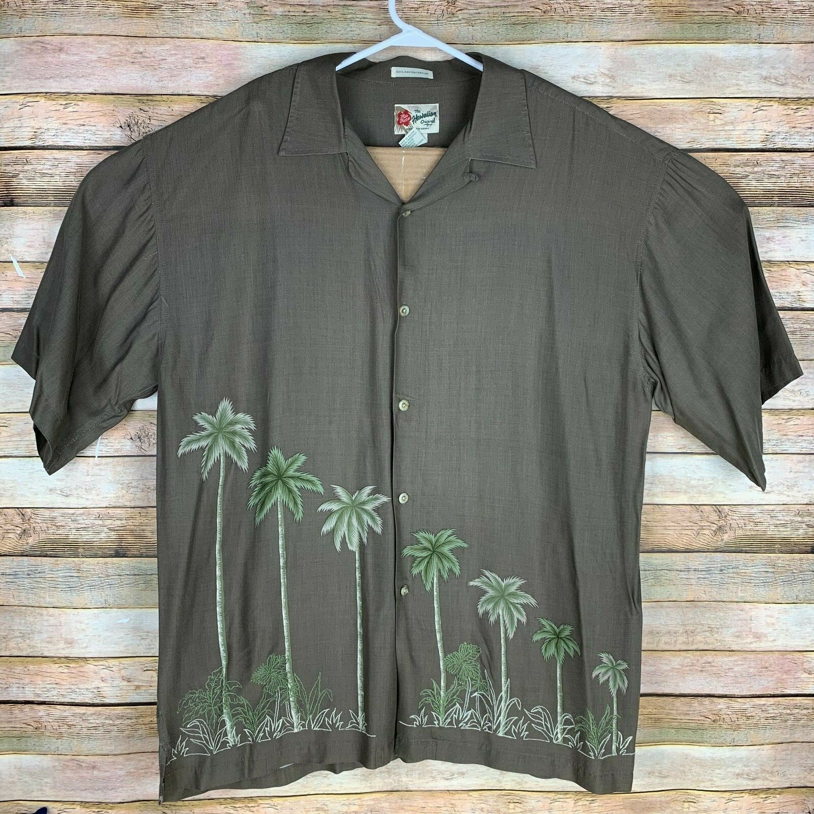 Men's Hilo Hattie Hawaiian Original Palm Trees Prints… - Gem