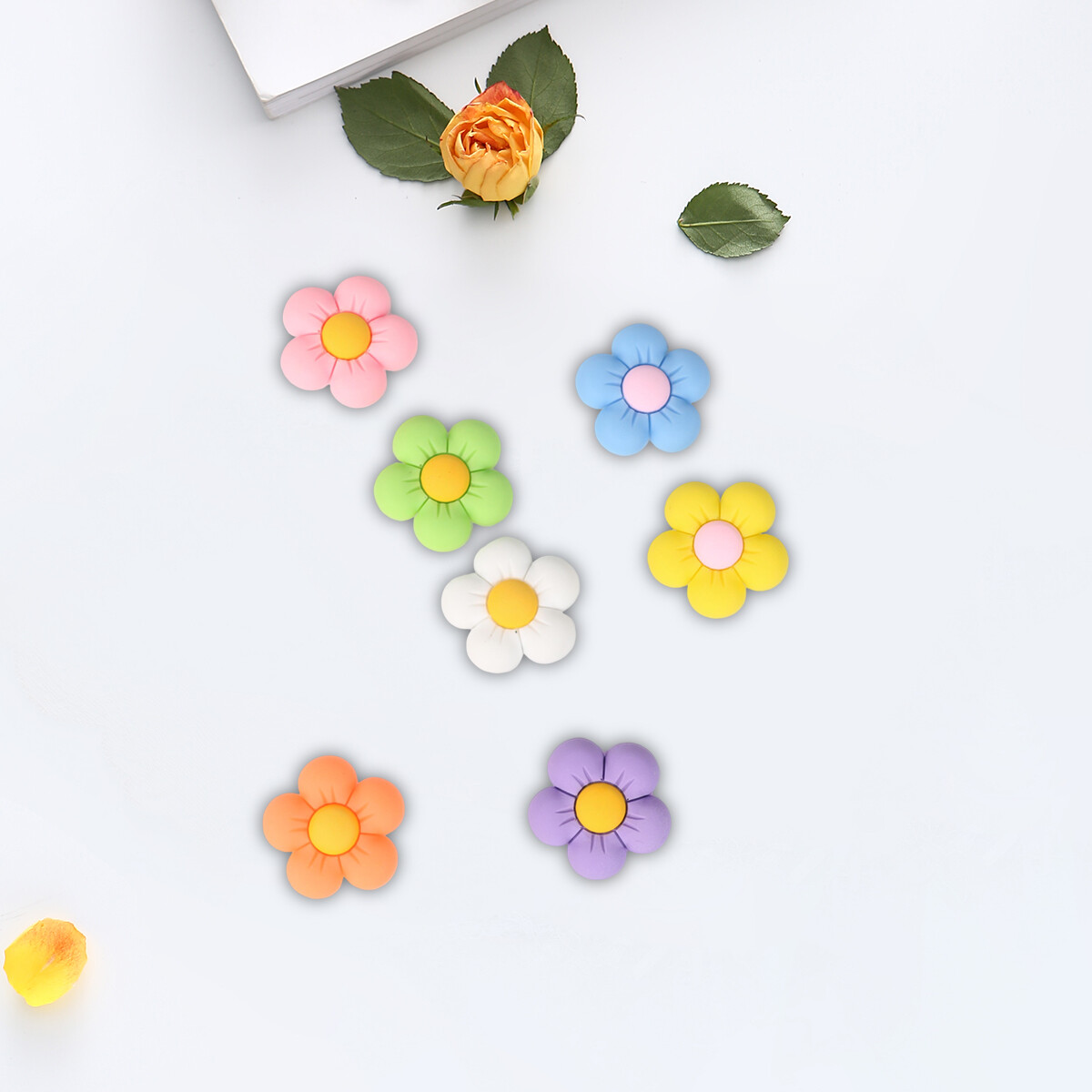 20Pcs Shoes Accessories DIY Flower Shoes Buttons Decoration For Croc ...