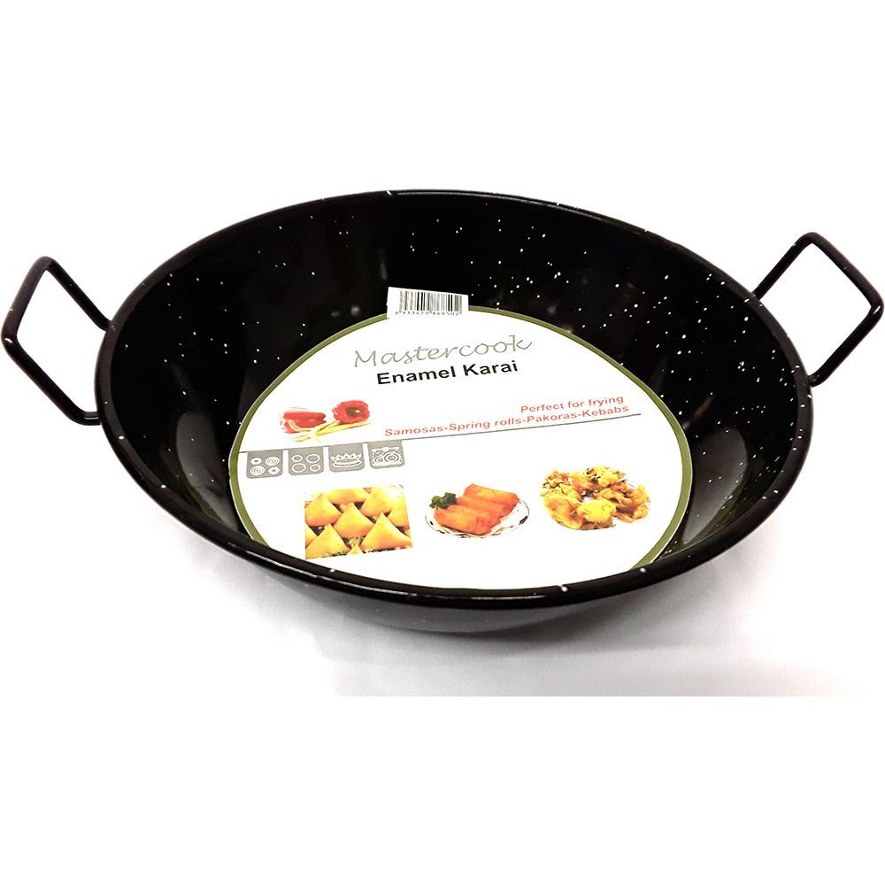 Paella Pan Enamel Black Enamel Miniature Paella Pan 15cm Quantity 10