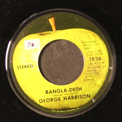 George Harrison : Bangla Desh / Deep Blue Apple 7" Single 45 RPM | eBay