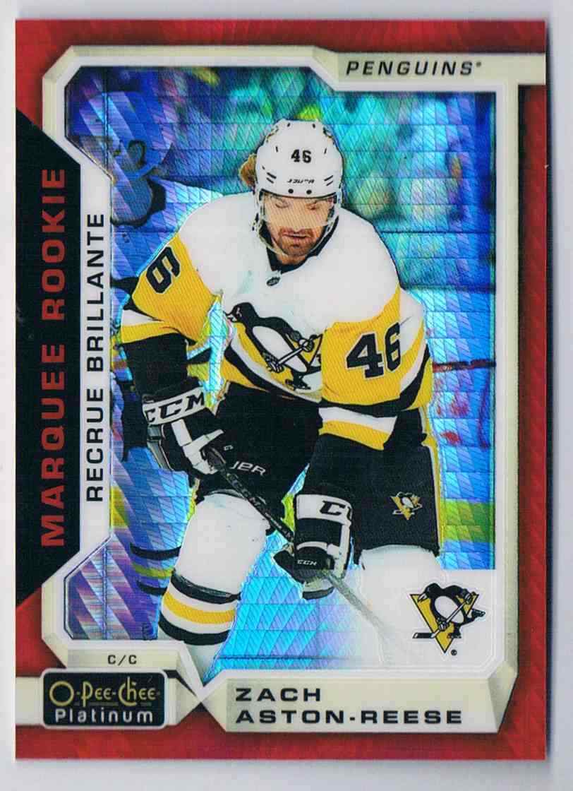 2018-19 O-PEE-CHEE OPC PLATINUM RED PRISM ZACH ASTON-REESE ROOKIE 060/ ...
