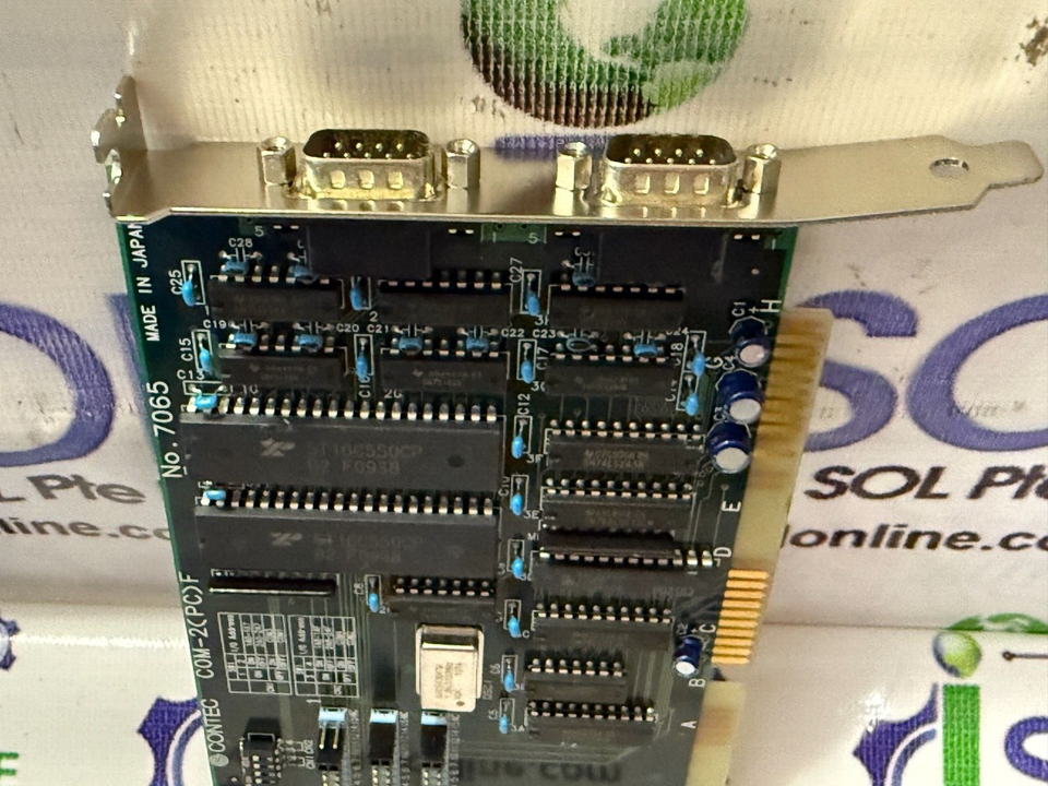 Contec COM-2 PC F ISA 2-Ch RS-232C Serial I/O Board 7065 DAQ For ...