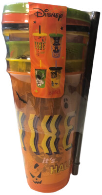 Zak Disney Mickey Mouse 4-Pack Tumblers with Straws 25oz. Cups BPA Free ...