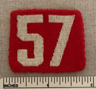 Vintage 1940s TROOP 57 Boy Scouts of America Red & White Felt PATCH ...
