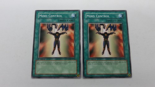 2x MIND CONTROL SPELL CARD SDWS-EN018 1ST EDITION COMMON YUGIOH NM ...