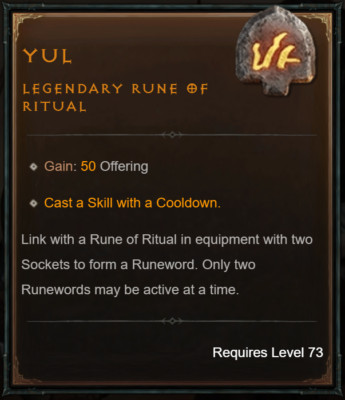 🔥DIABLO 4 SEASON 6 - YUL Rune - Softcore Seasonal or Eternal - Vessel ...