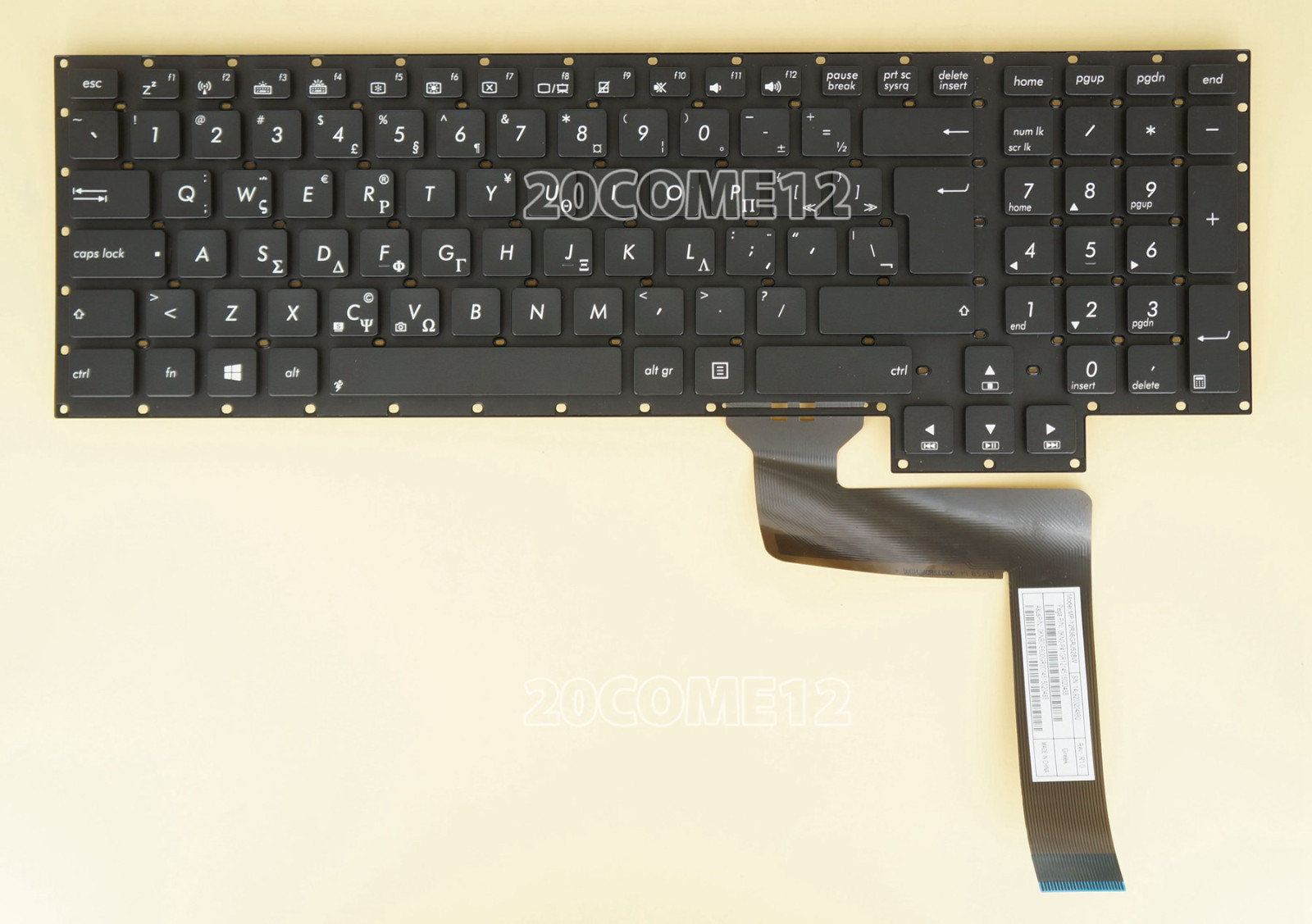 for ASUS G750J G750JH G750JM G750JS KEYBOARD NO Frame Greek ¦Å¦Ë¦Ë¦Ç¦Í ...
