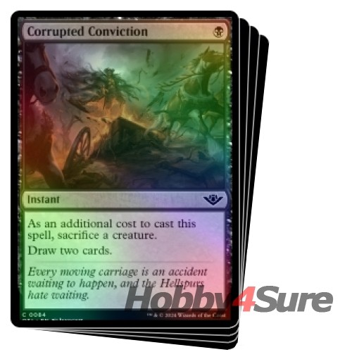 Foil Corrupted Conviction X4 M/NM Magic MTG Outlaws Of Thunder Junction | eBay