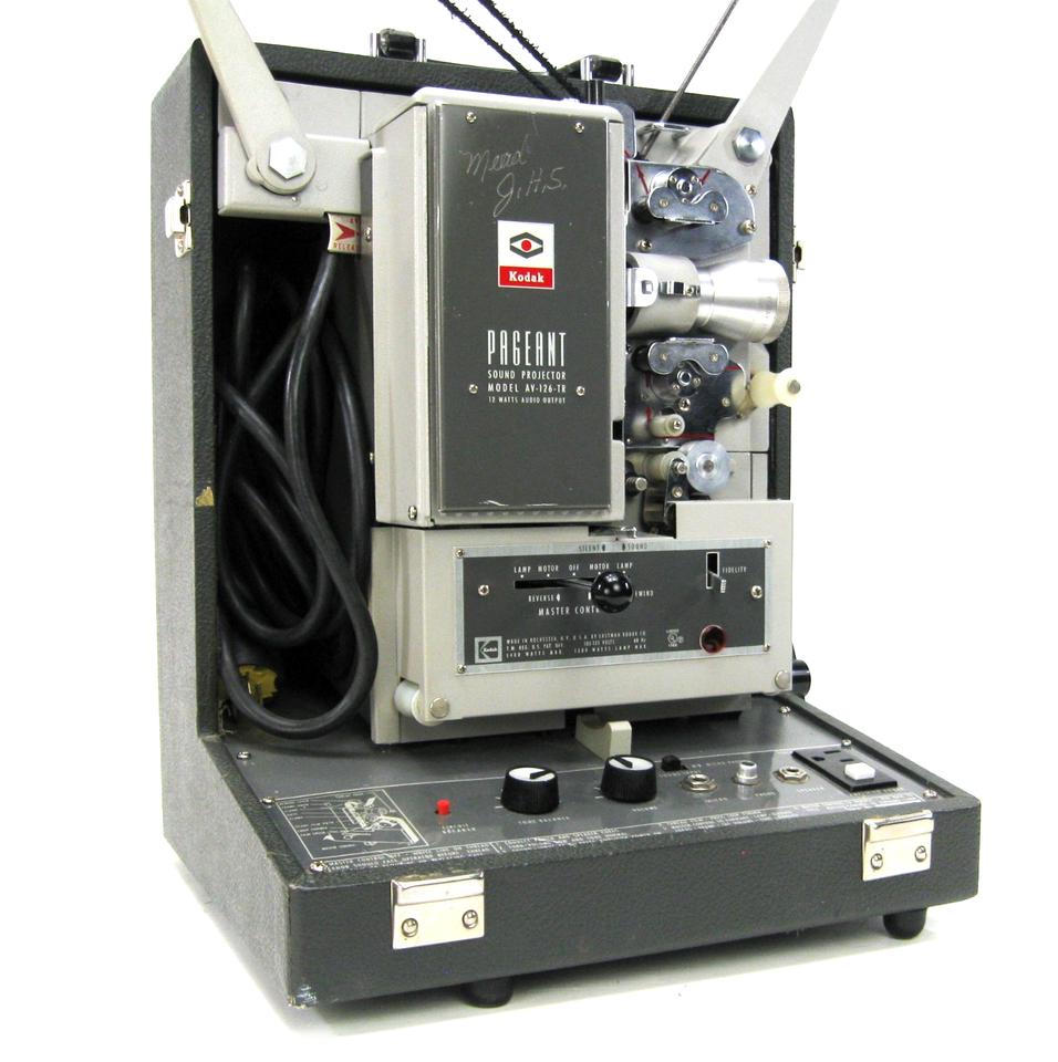 KODAK PAGEANT AV-126-TR MOVIE PROJECTOR 16MM WITH SOUND SERVICED ...