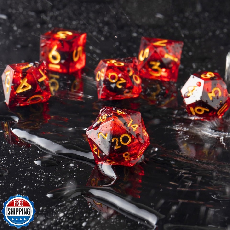 YEMEKO Beholder'S Eye DND Dice- Dragon Eye Liquid Core Sharp Edge | eBay