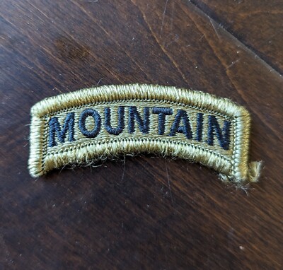 US Army Mountain Tab OCP Hook & Loop Patch | eBay