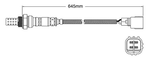 Post-Cat oxygen sensor for Subaru Liberty / Outback EJ255 4-Cyl 2.5 ...
