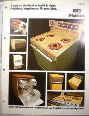 Vtg FRIGIDAIRE GM Appliances Catalog RETRO Kitchen Ranges Oven ...