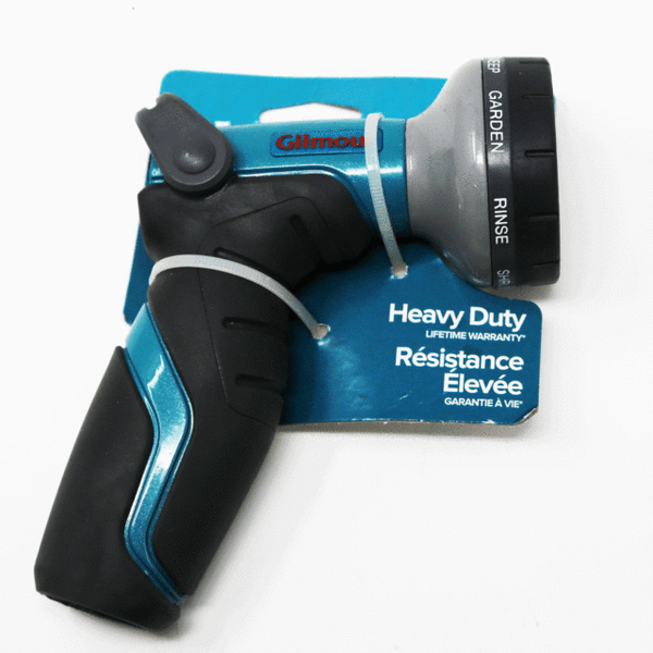 Gilmour Multi Pattern Heavy Duty Thumb Control Slip Resistant Nozzle ...