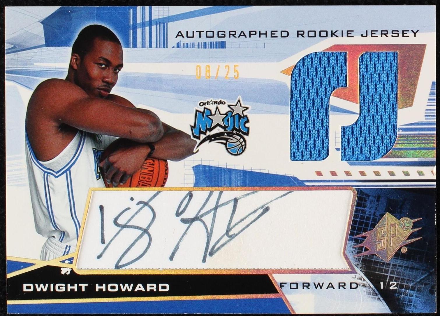 2004-05 SPx - Autographed Rookie Jersey Dwight Howard #147 Spectrum /25 ...