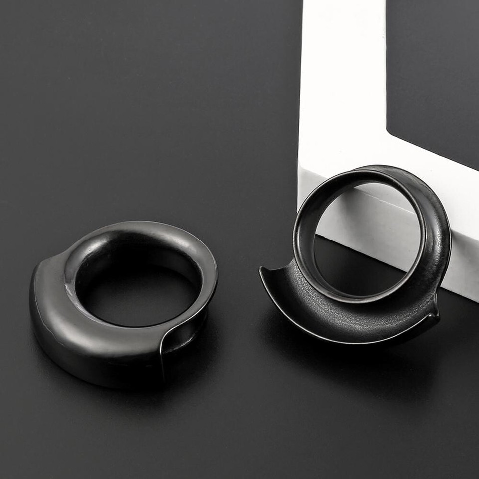 2Pcs Ear Plugs Tunnels Stainless Steel Ear Piercing Gauges Earrings ...