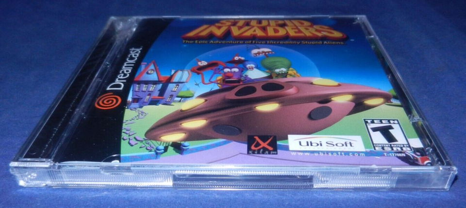Sega Dreamcast; New Factory Sealed: Stupid Invaders, Ubi Soft, Rated T ...