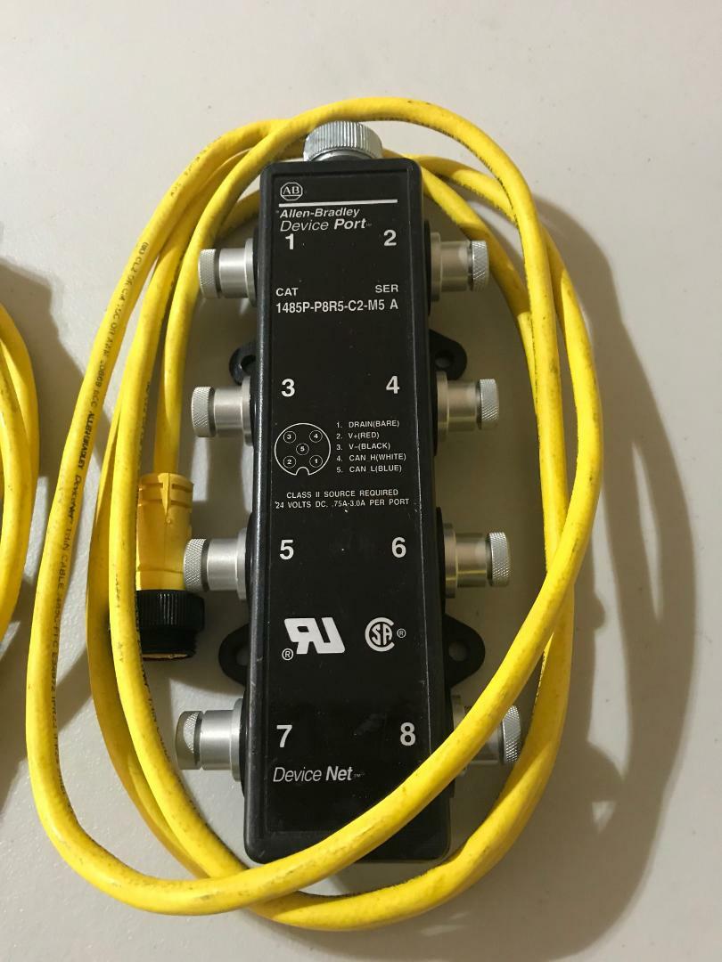Allen Bradley 1485-P8R5-C2-M5 Ser A DeviceNet Junction 8 Port | eBay
