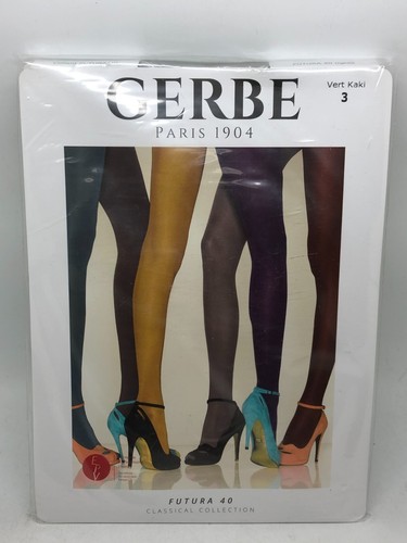 Collants Femme GERBE Futura 40 Taille 3 couleur Vert Kaki Neuf !!! | eBay