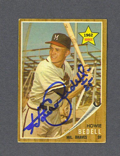 Howie Bedell signed Milwaukee Braves 1962 Topps RC card | eBay
