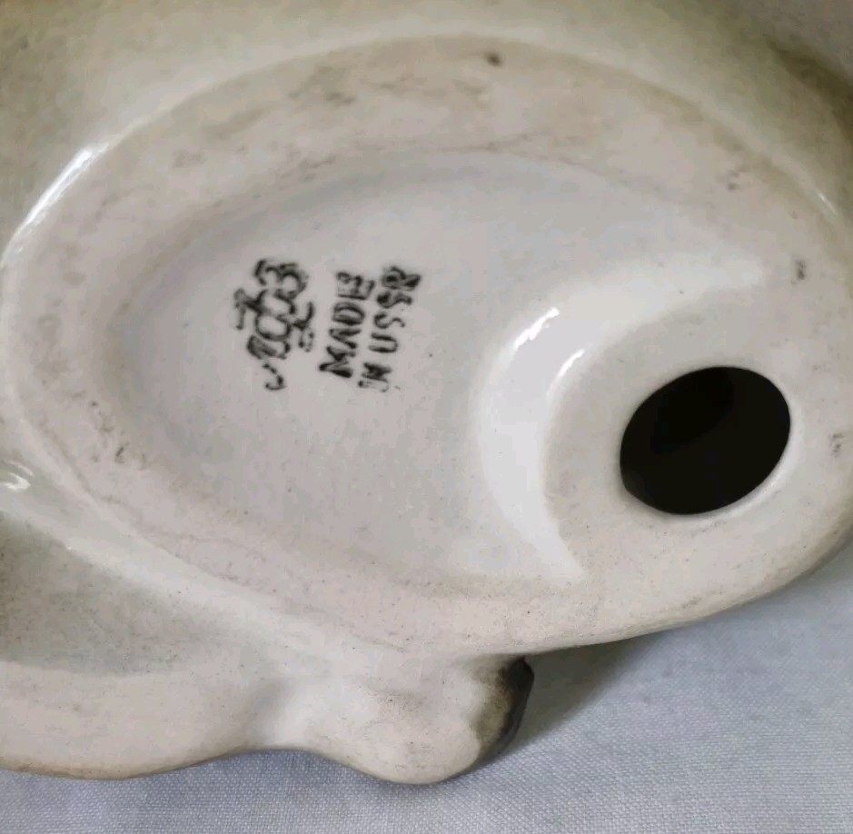 Vintage Mid Century Ceramic Russian Bear Made In Ussr Retro, Kitsch 60 ...