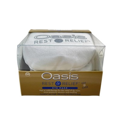 Oasis Rest & Relief Eye Mask - Adjunct Hot and Cold Therapy for The ...
