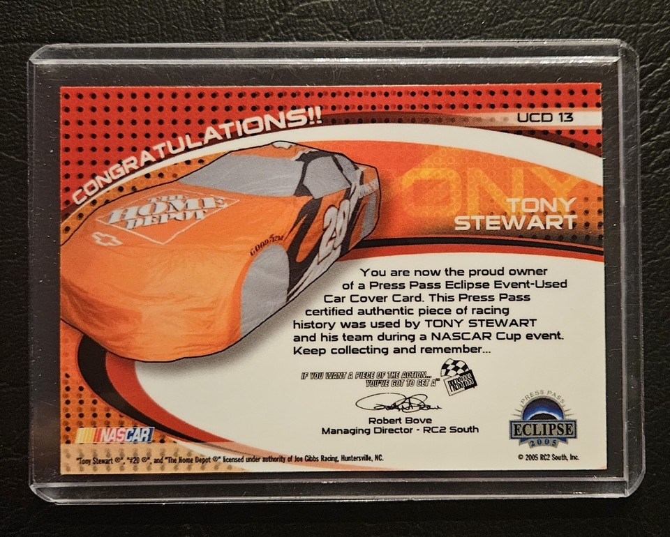 2005 Press Pass Eclipse - Undercover - TONY STEWART # 213/400 | eBay