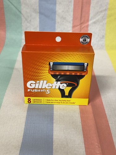 Gillette Fusion 5 Razor Blade refills New sealed Packs of 8 Fusion5 ...