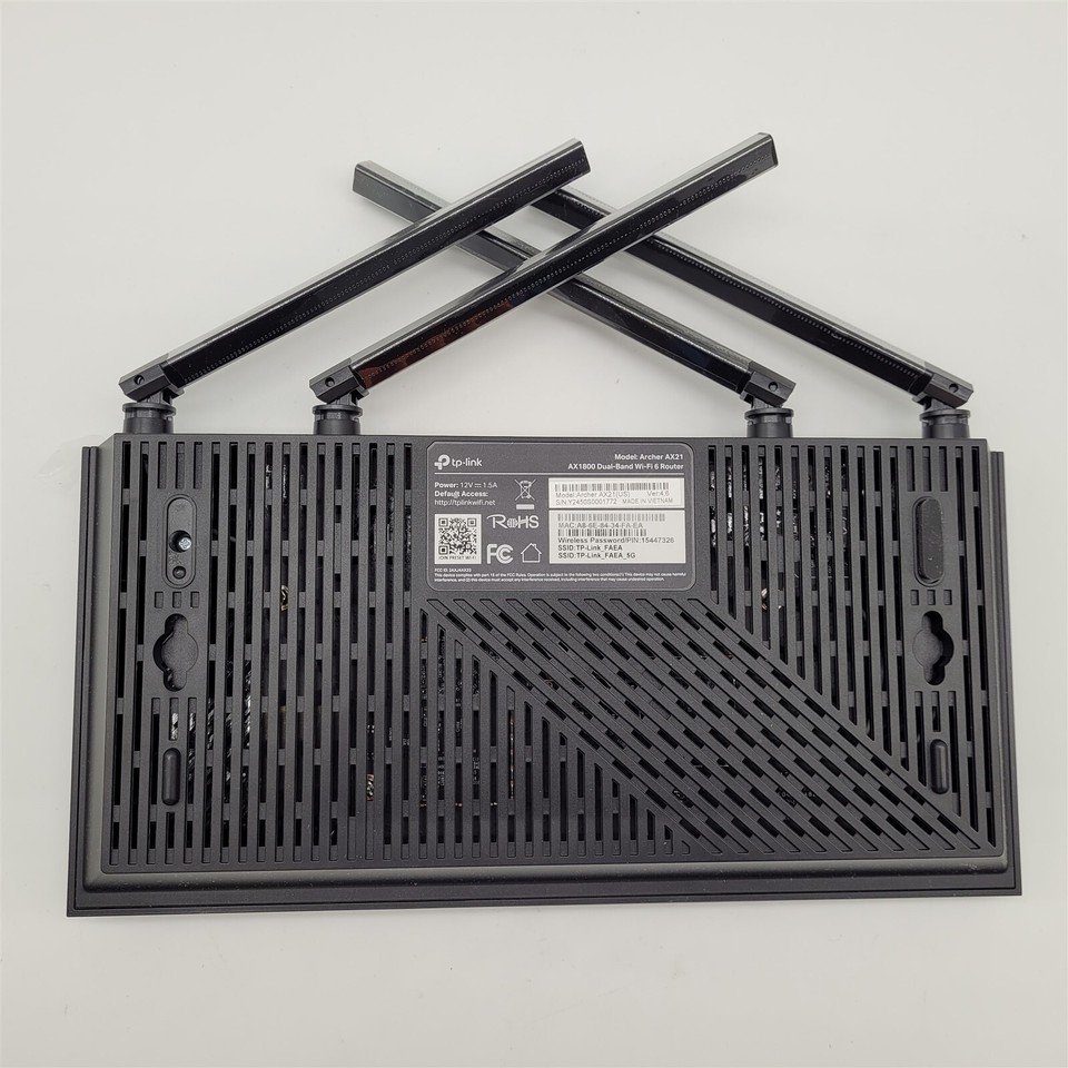 TP-Link AX1800 WiFi 6 Router V4 (Archer AX21) Dual Band Wireless Router ...