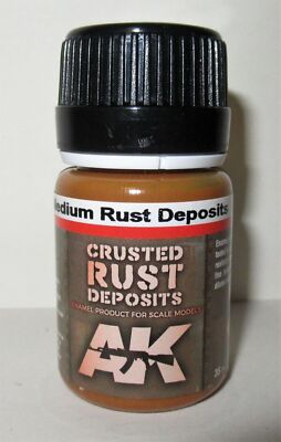 AK Interactive Medium Rust Crusted Deposits Enamel Paint 35ml Bottle # ...