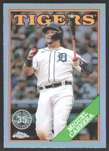 2023 Topps Chrome 35th Anniversary Miguel Cabrera Detroit Tigers #88BC ...