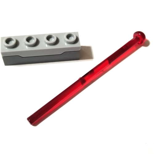 LEGO 1x4 Spring Shooter Launcher 15400 & Trans Red Arrow Bolt 8L 15303 ...